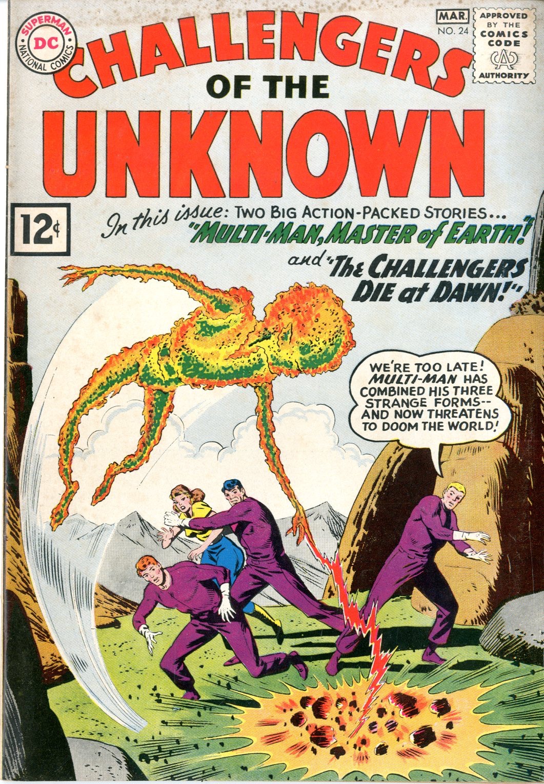 Challengers of the Unknown / Issue #24 | Sold Details | Four Color Comics