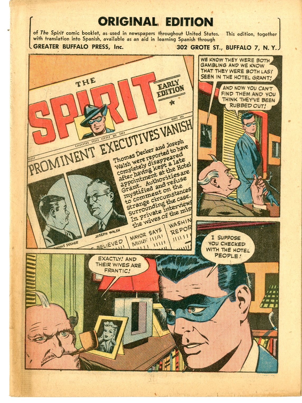 Spirit Section | Comics Details | Four Color Comics