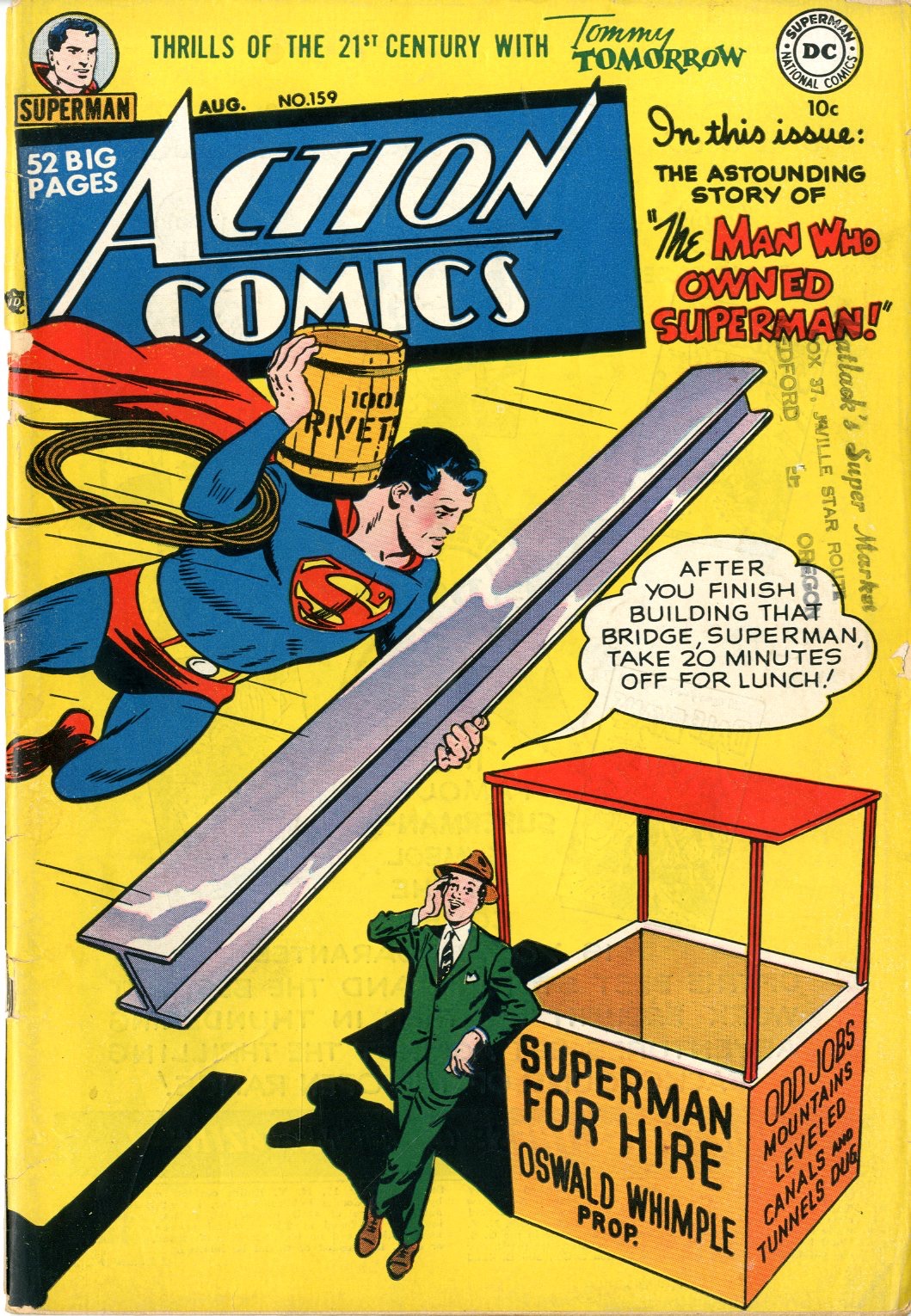 ACTION COMICS / Issue #159 | Sold Details | Four Color Comics