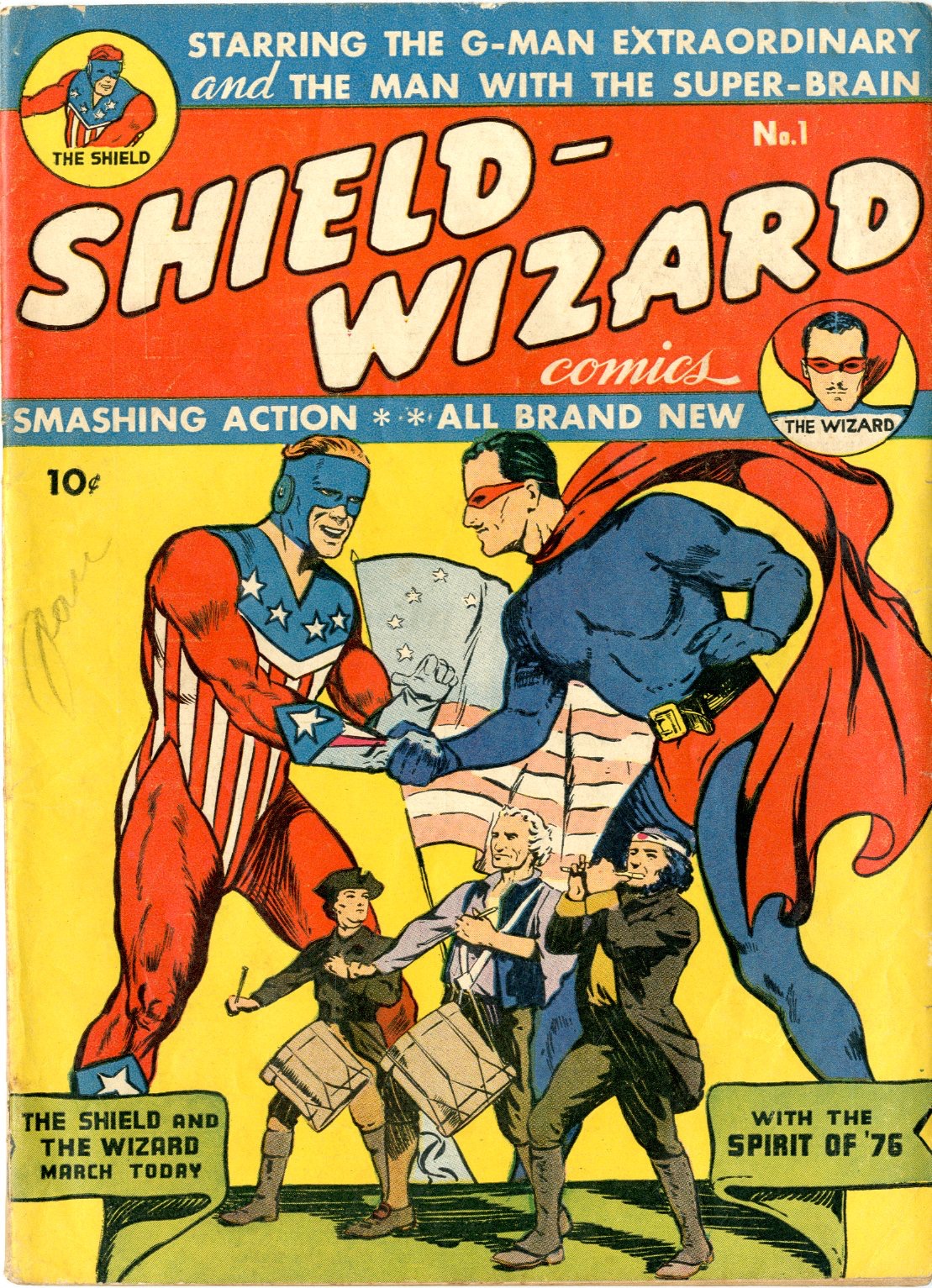 SHIELD - WIZARD COMICS / Issue #1 | Sold Details | Four Color Comics
