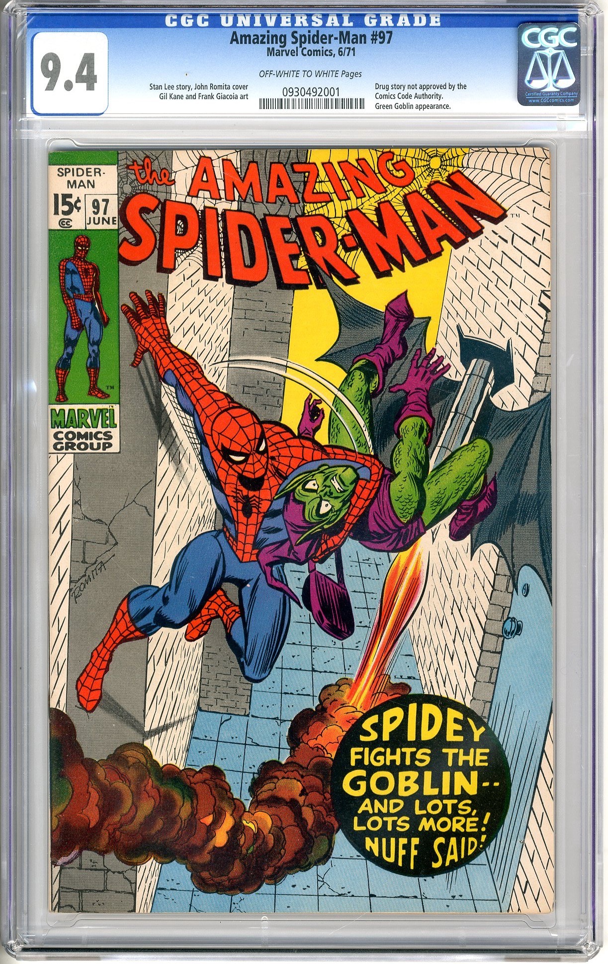 AMAZING SPIDER-MAN / Issue #97 | Sold Details | Four Color Comics