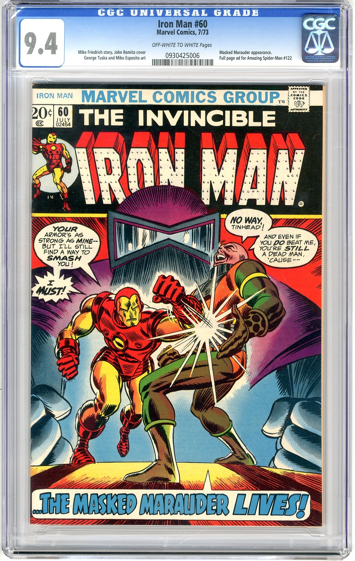 IRON MAN / Issue #60 | Sold Details | Four Color Comics