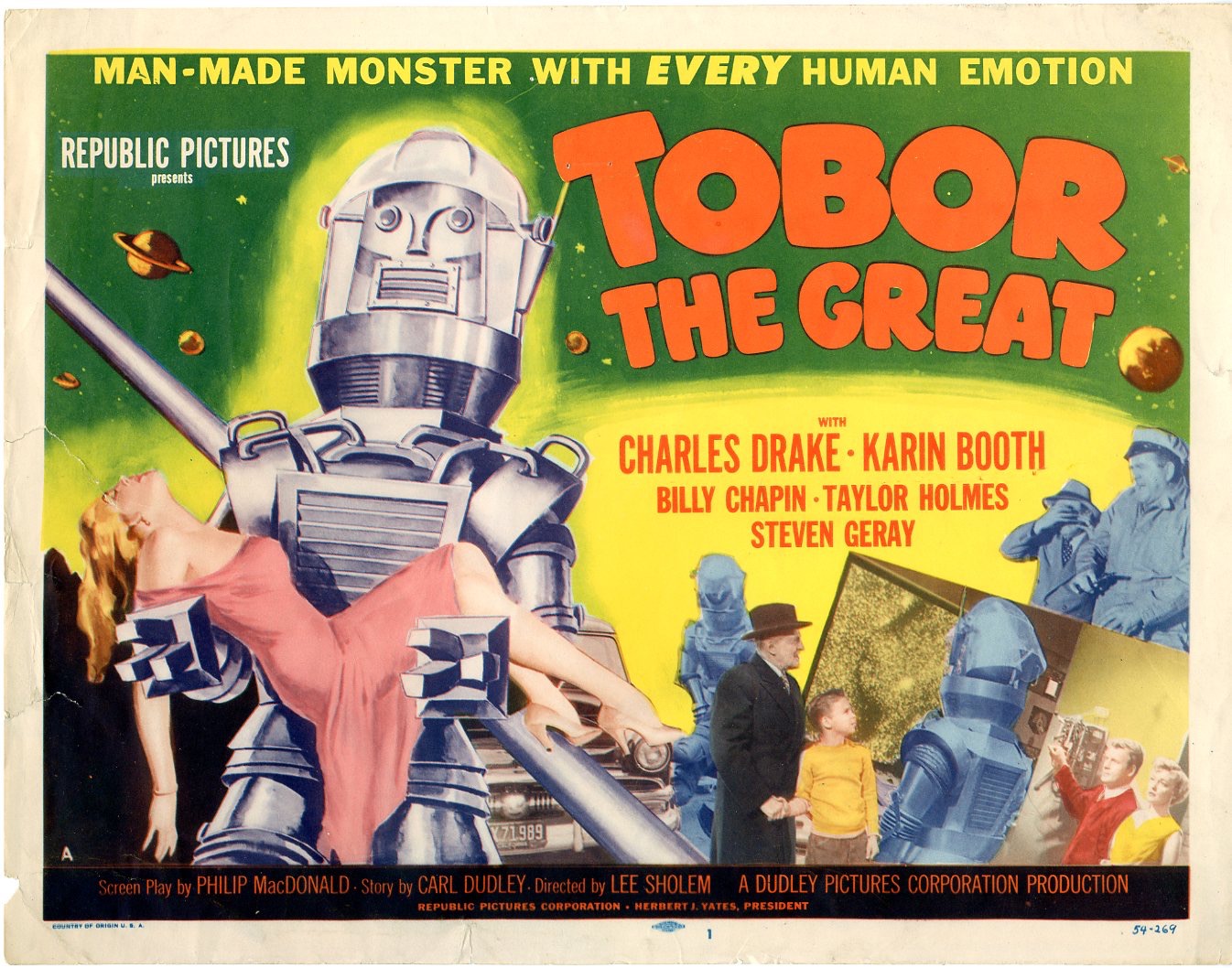Tobor the Great 1954 | Posters Details | Four Color Comics