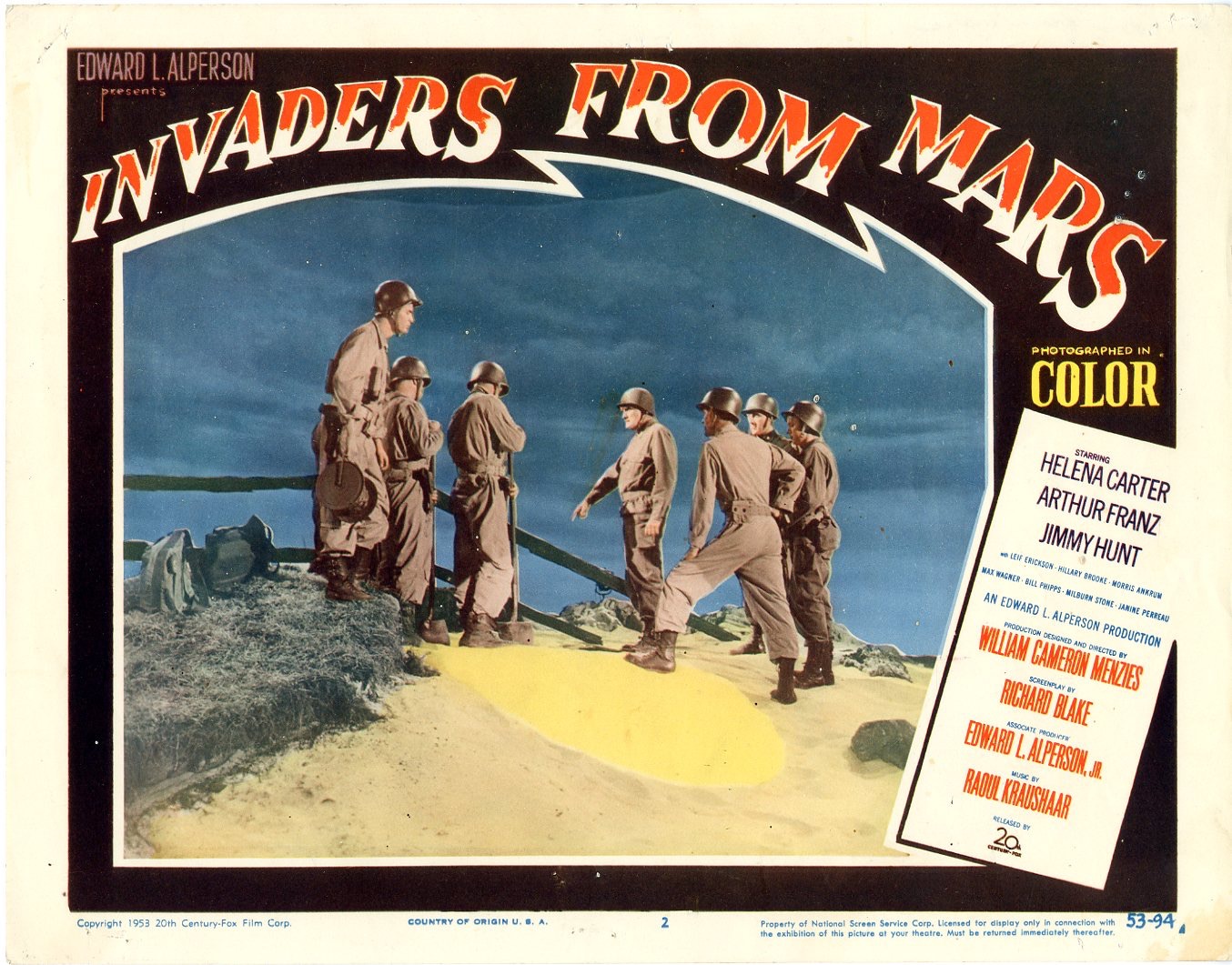 Invaders from Mars 1953 | Posters Details | Four Color Comics
