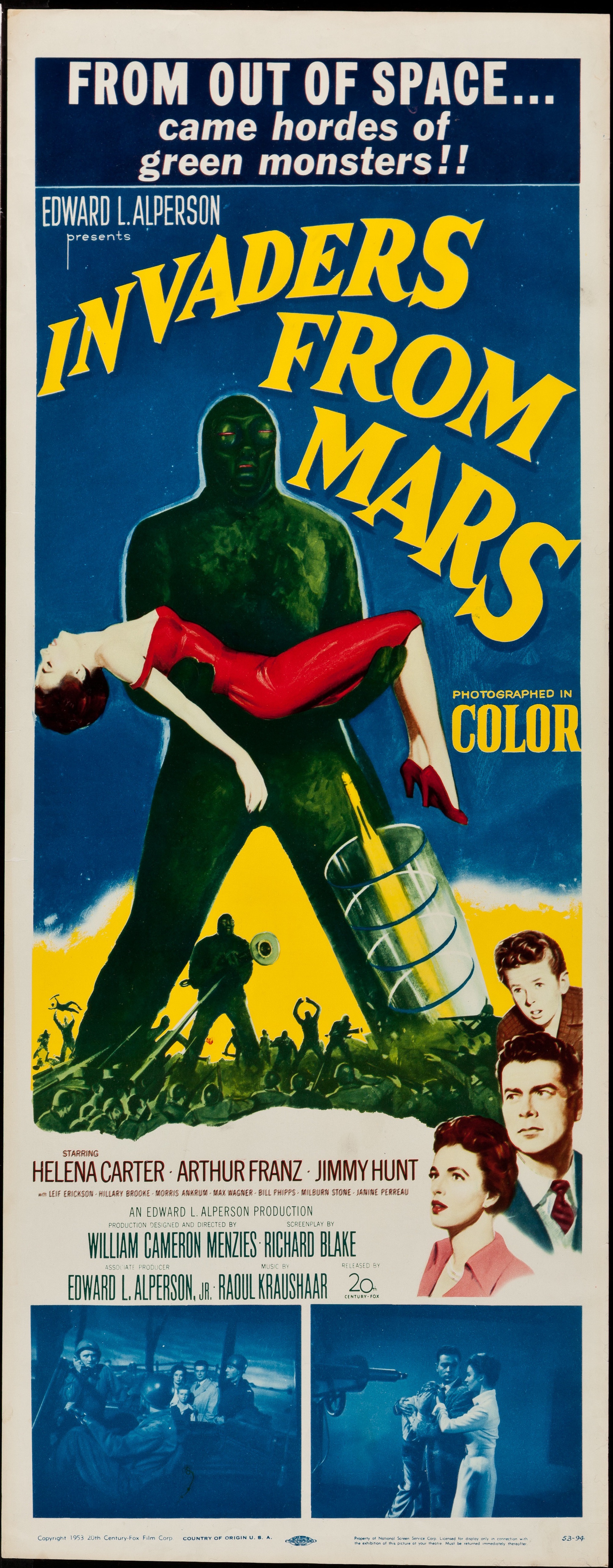 Invaders from Mars 1953 | Posters Details | Four Color Comics