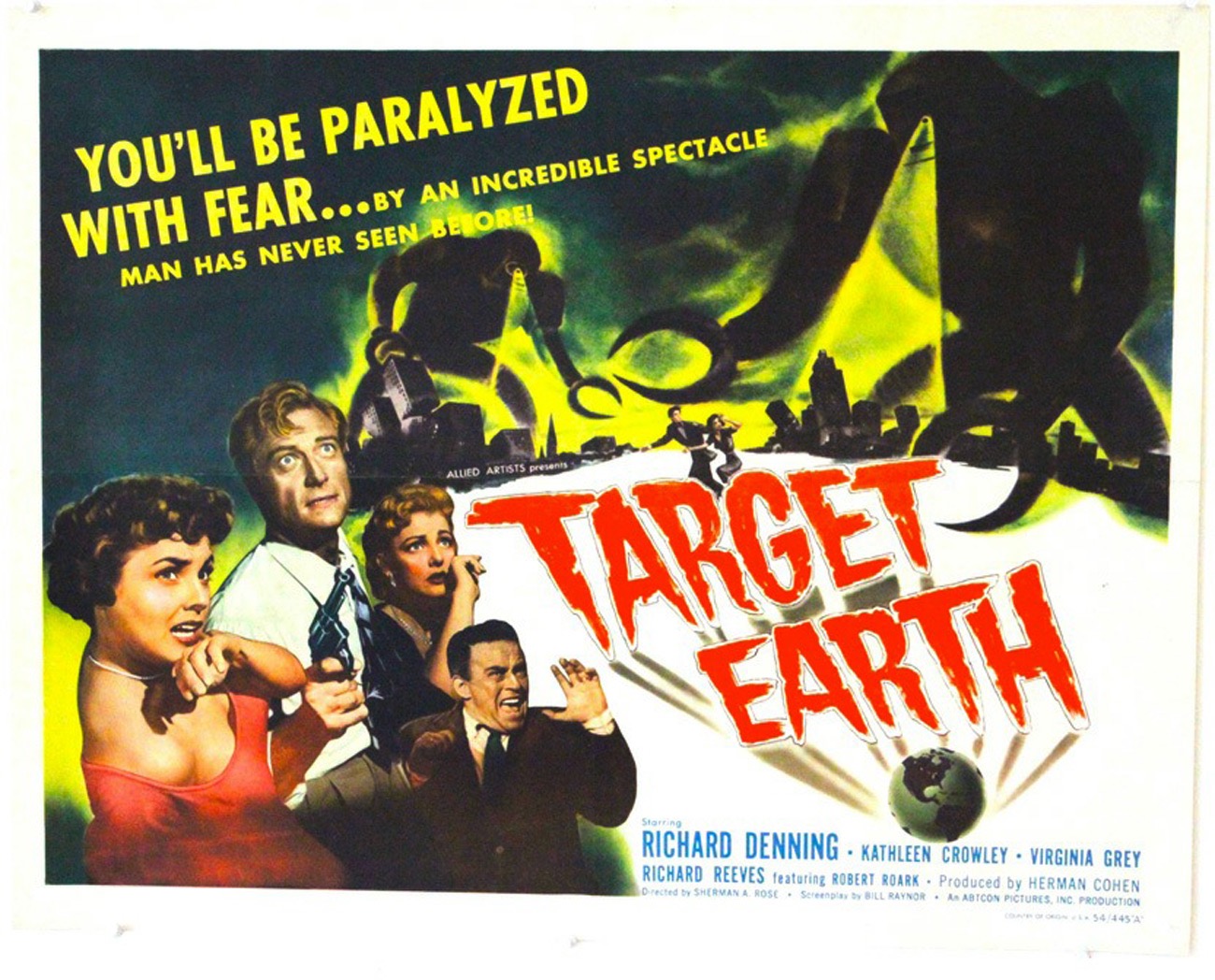 Target Earth 1954 | Sold Details | Four Color Comics