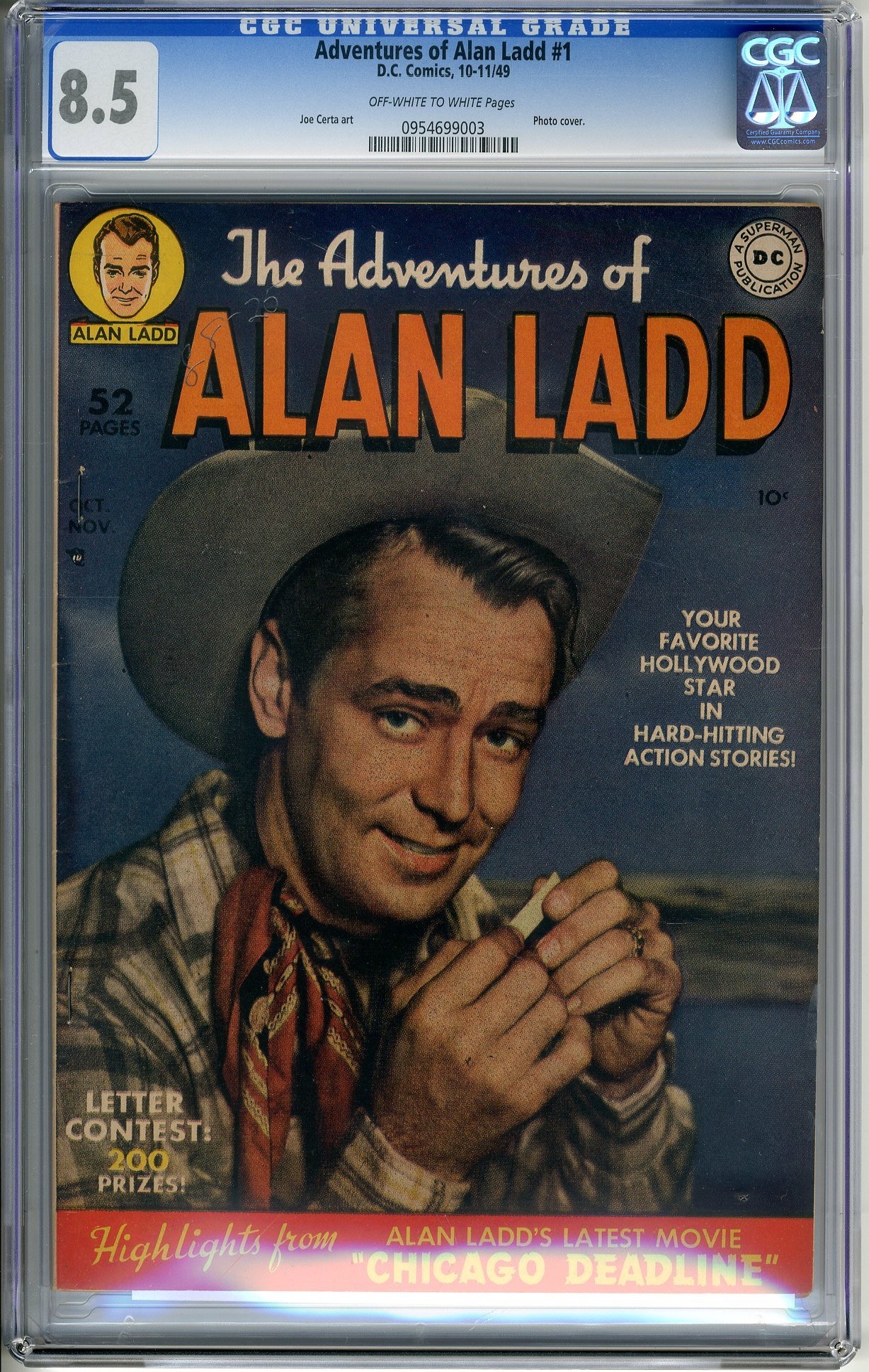 ADVENTURES OF ALAN LADD / Issue #1 | Sold Details | Four Color Comics