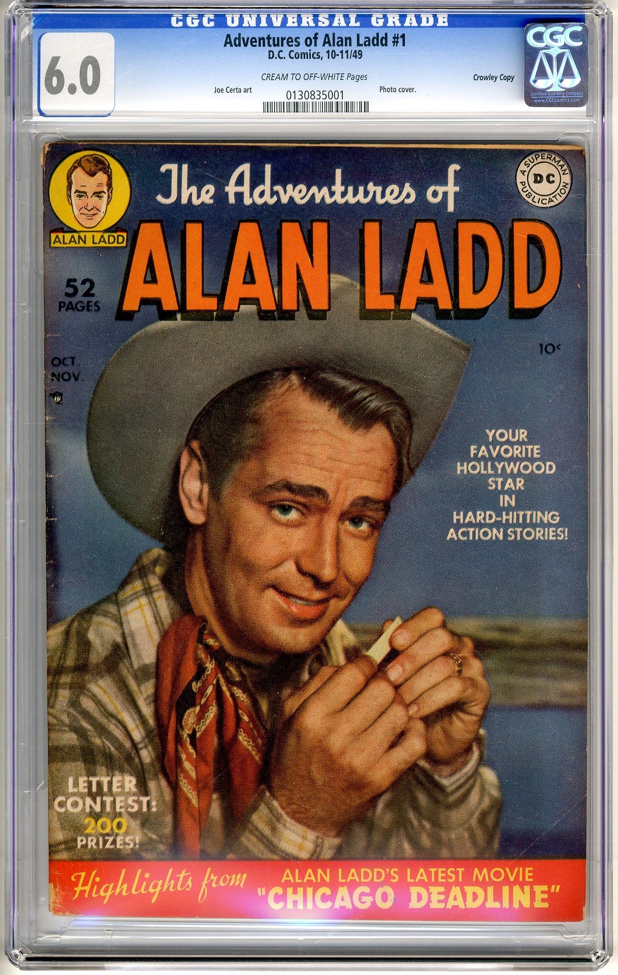 ADVENTURES OF ALAN LADD / Issue #1 | Sold Details | Four Color Comics