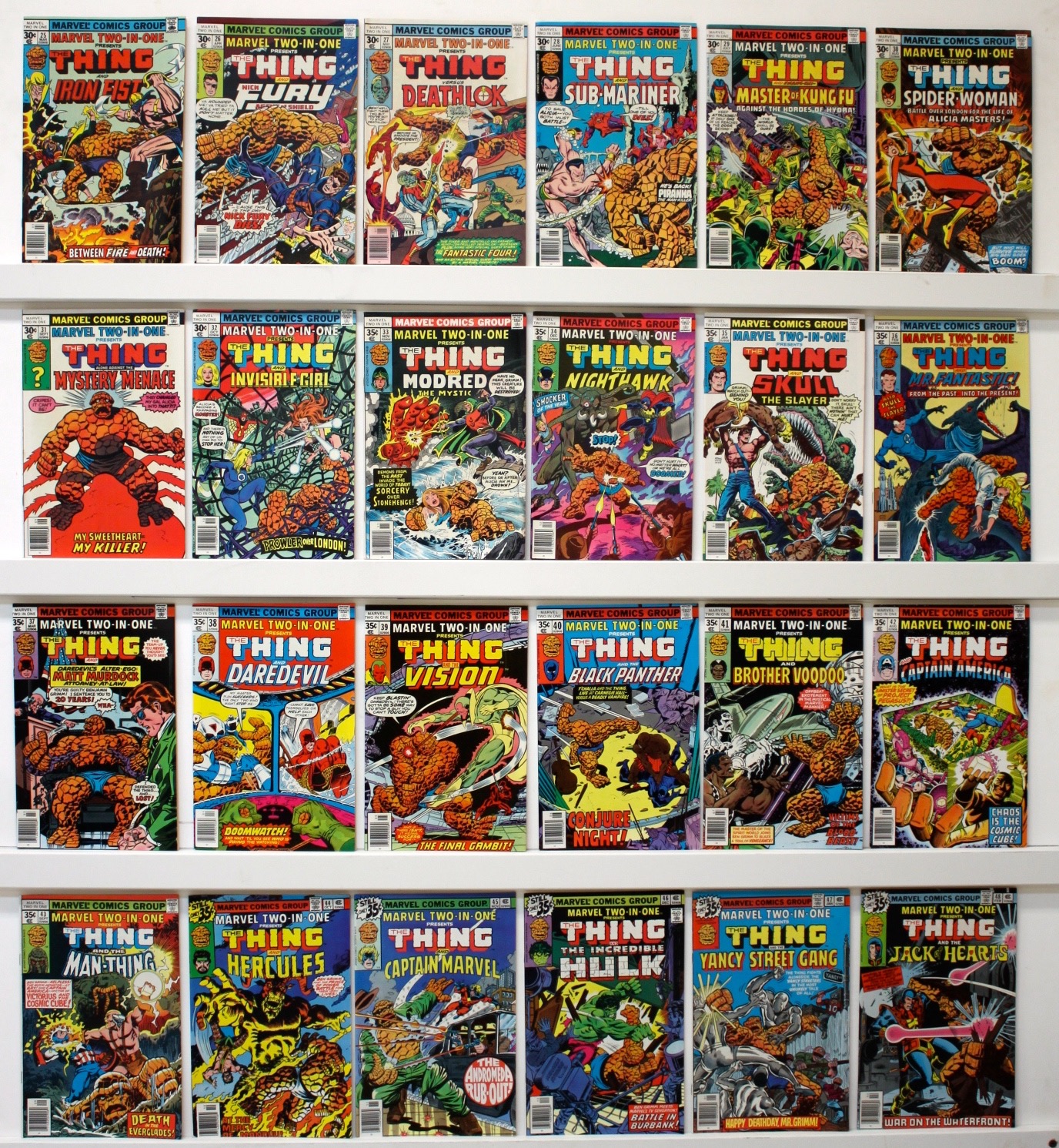 Marvel Two-in-One Run Lot of 107 comics | Sold Details | Four Color Comics