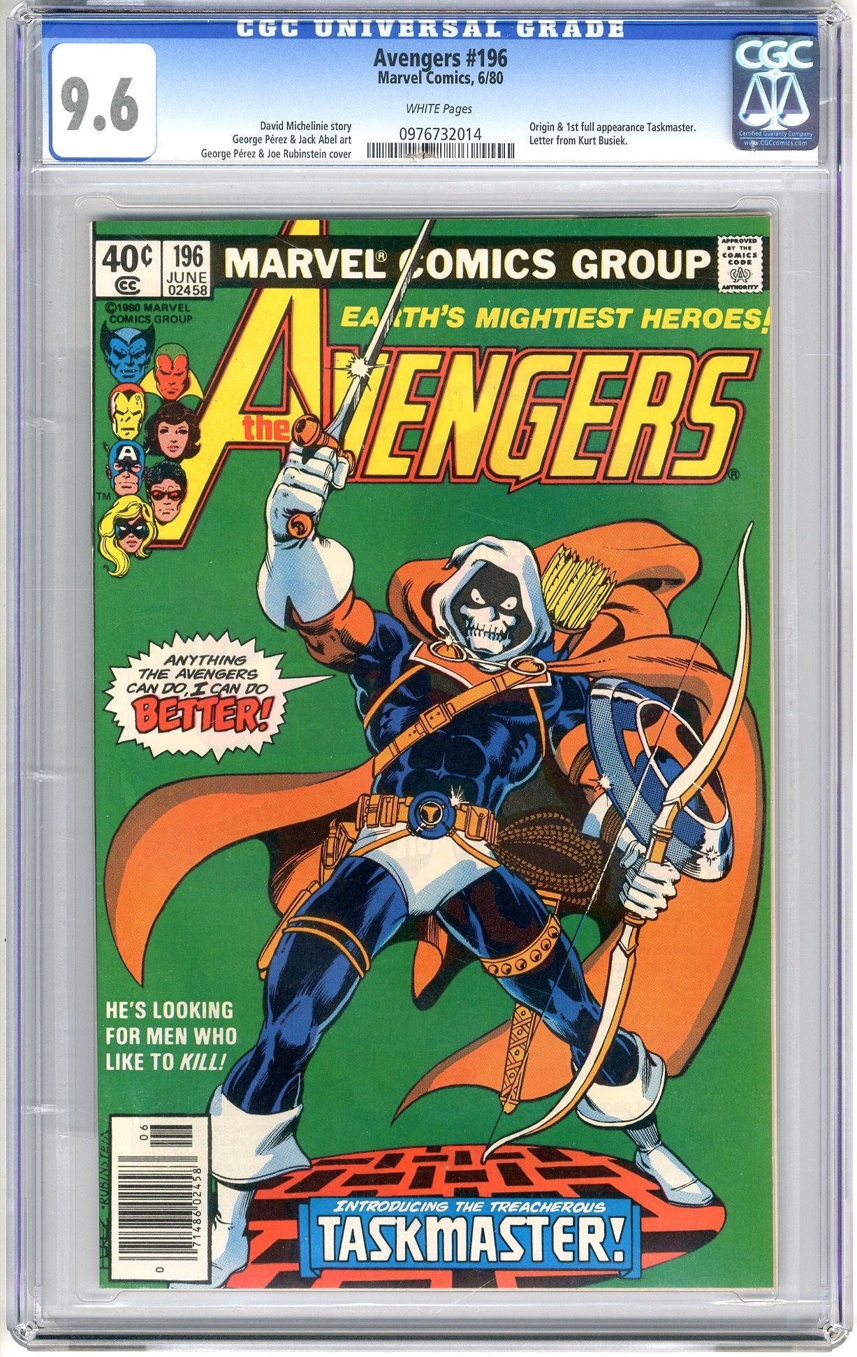 AVENGERS / Issue #196 | Sold Details | Four Color Comics