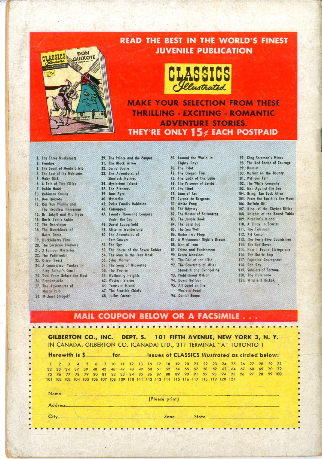 Classics Illustrated / Issue #120 | Comics Details | Four Color Comics