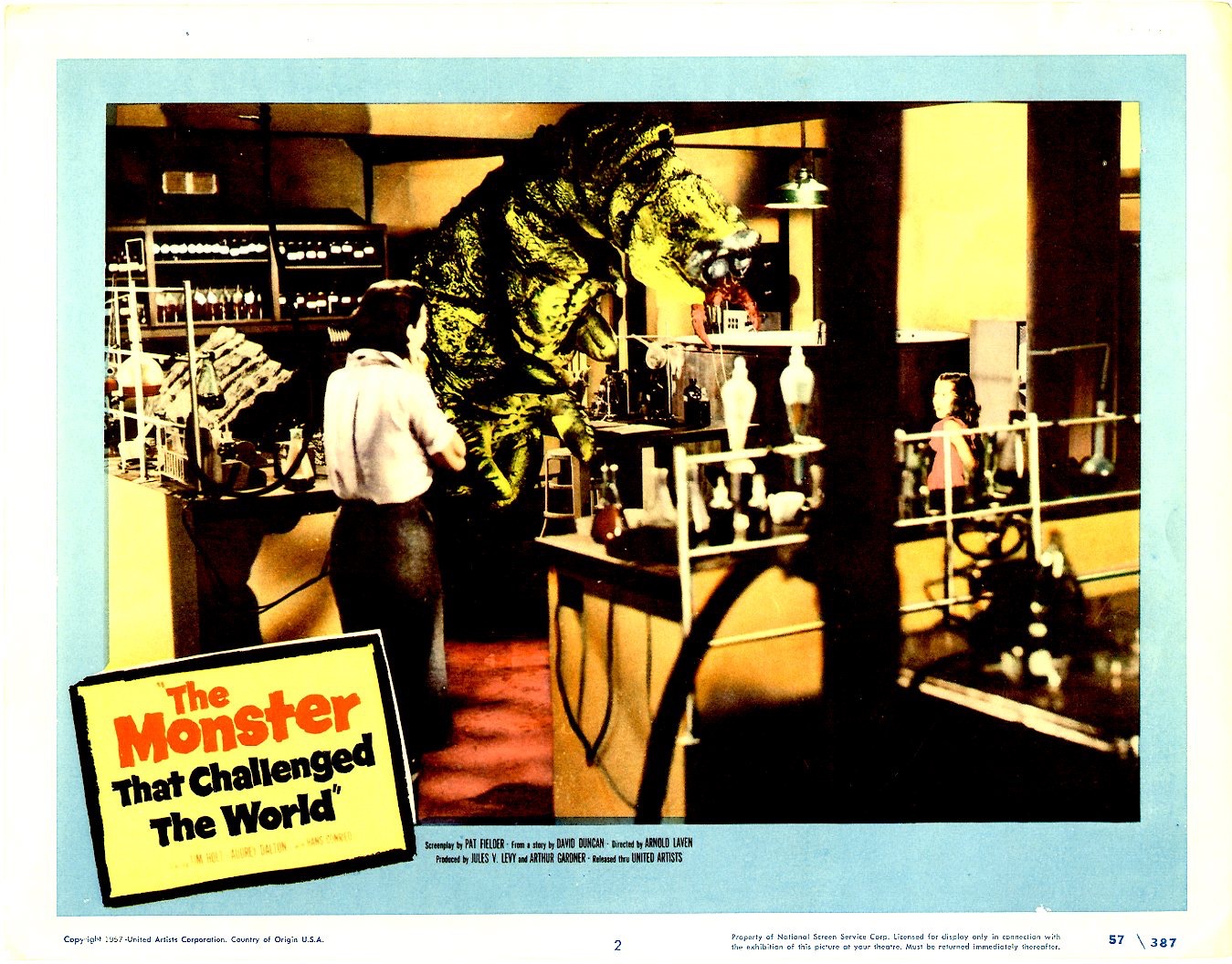 Monster That Challenged the World 1957 8 lobby card set | Sold Details ...