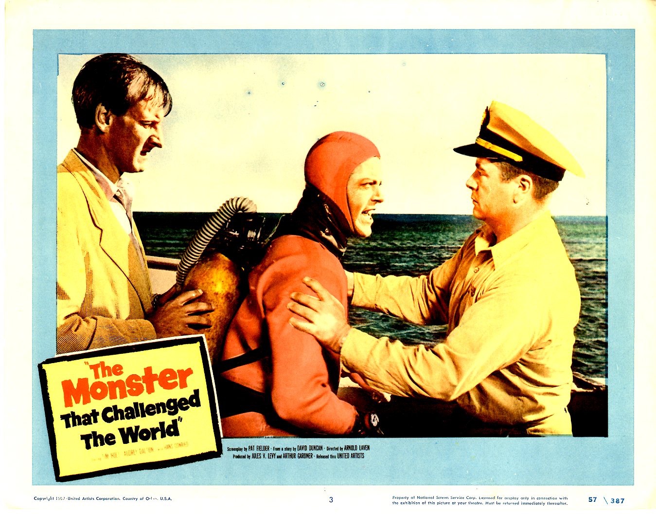 Monster That Challenged the World 1957 8 lobby card set | Sold Details ...