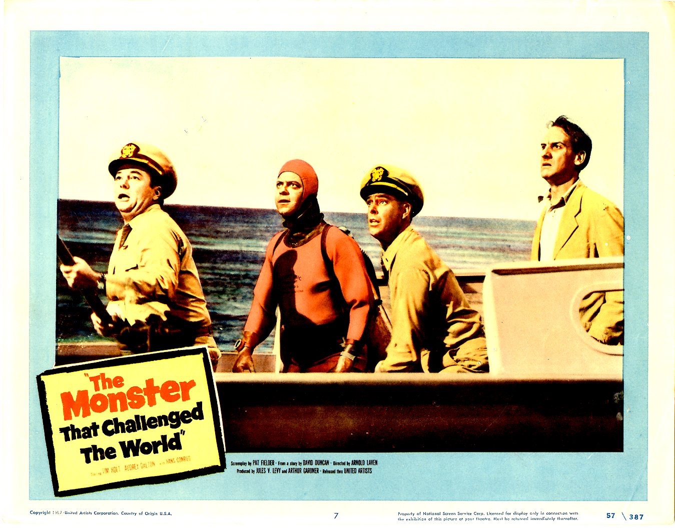 Monster That Challenged the World 1957 8 lobby card set | Sold Details ...