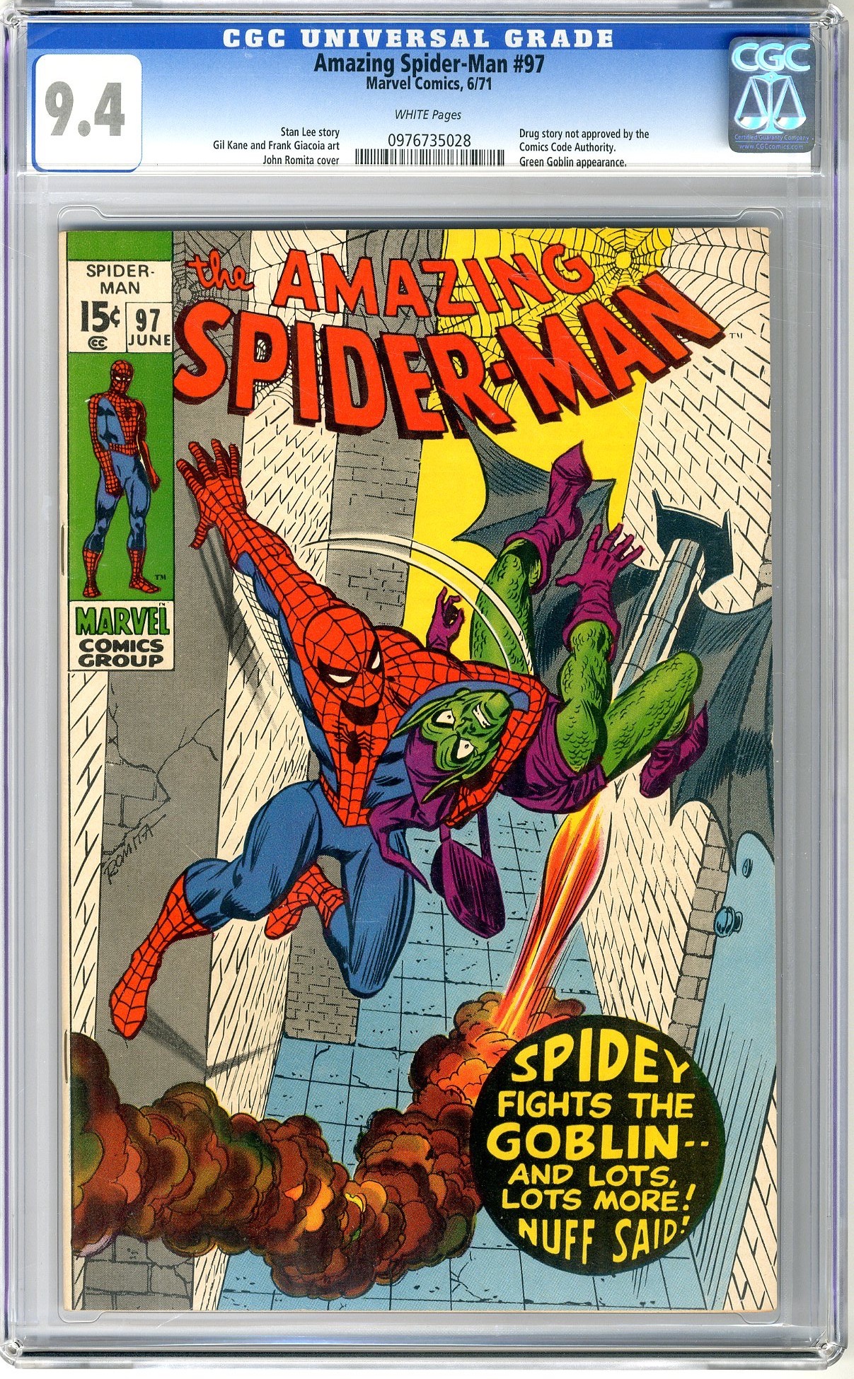 AMAZING SPIDER-MAN / Issue #97 | Sold Details | Four Color Comics