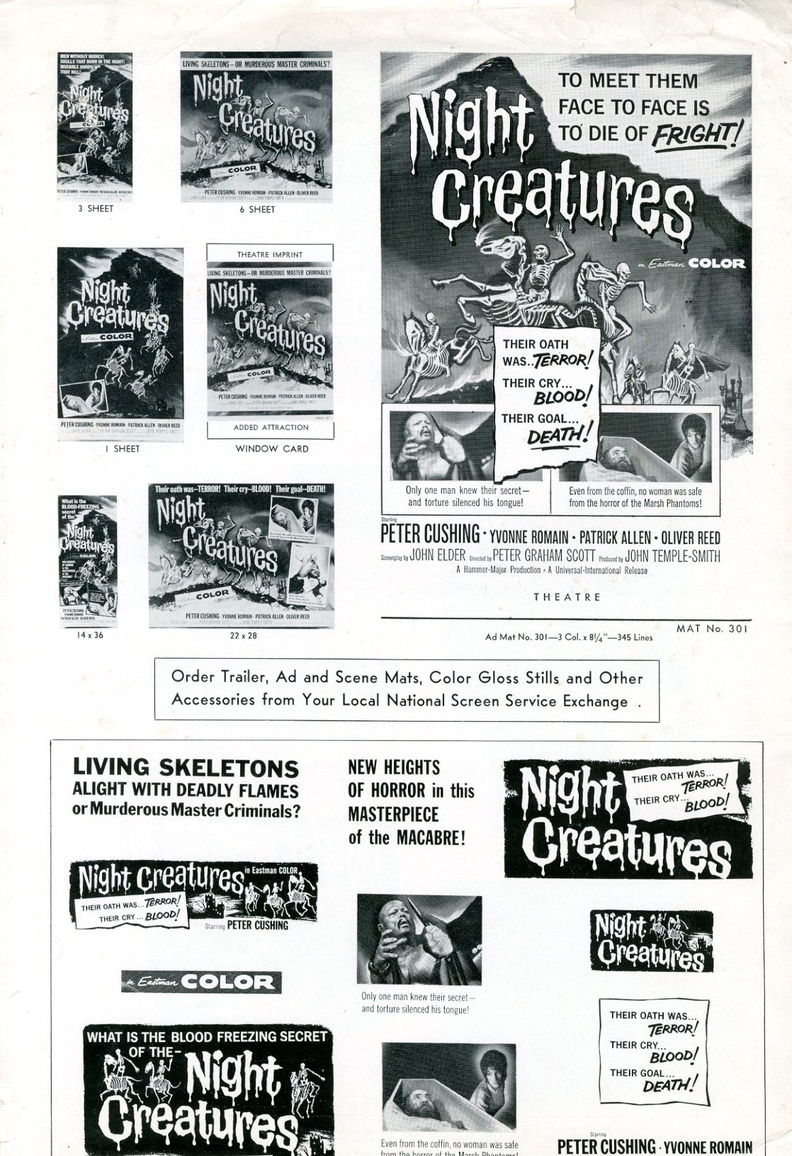 Night Creatures 1962 | Sold Details | Four Color Comics