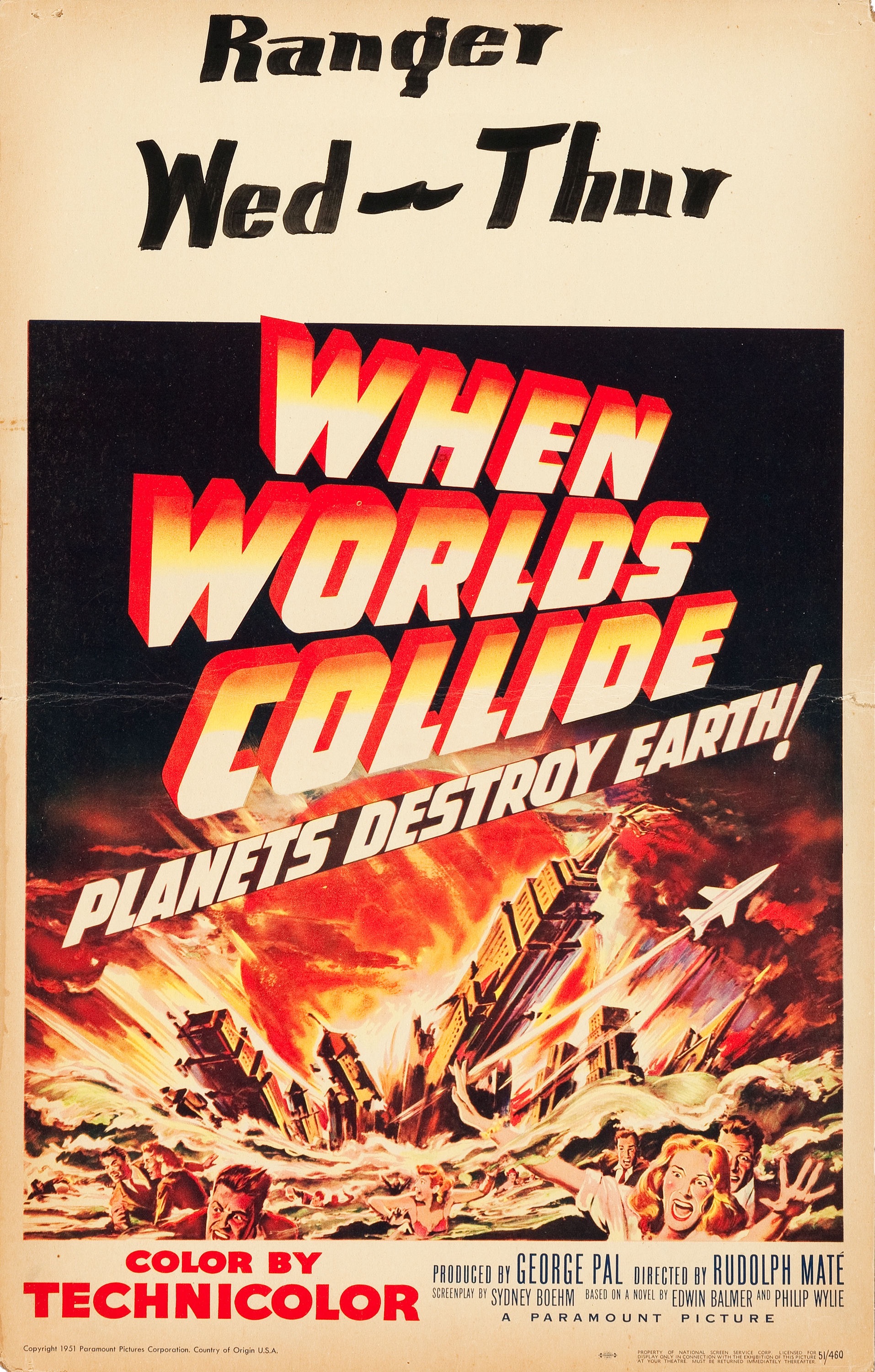 When Worlds Collide 1951 | Sold Details | Four Color Comics