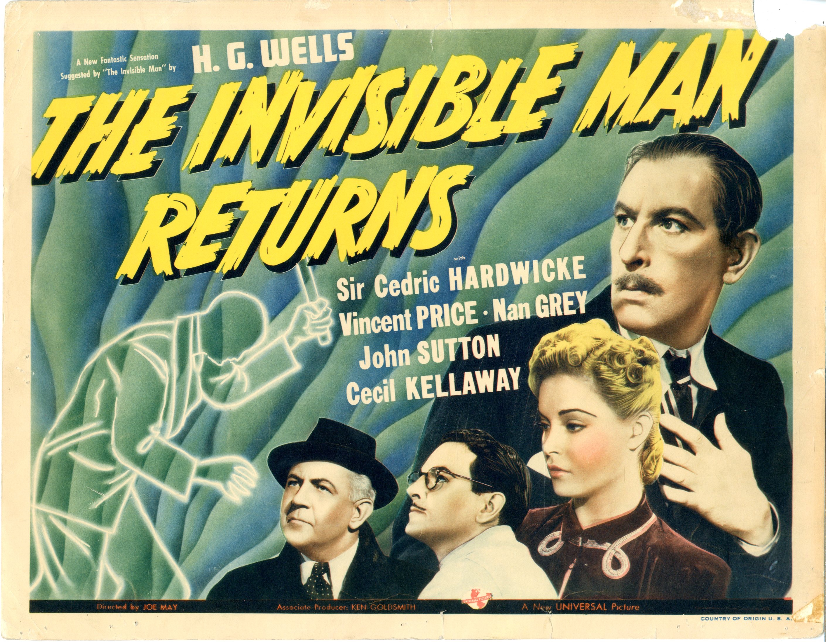 Invisible Man Returns 1940 | Sold Details | Four Color Comics