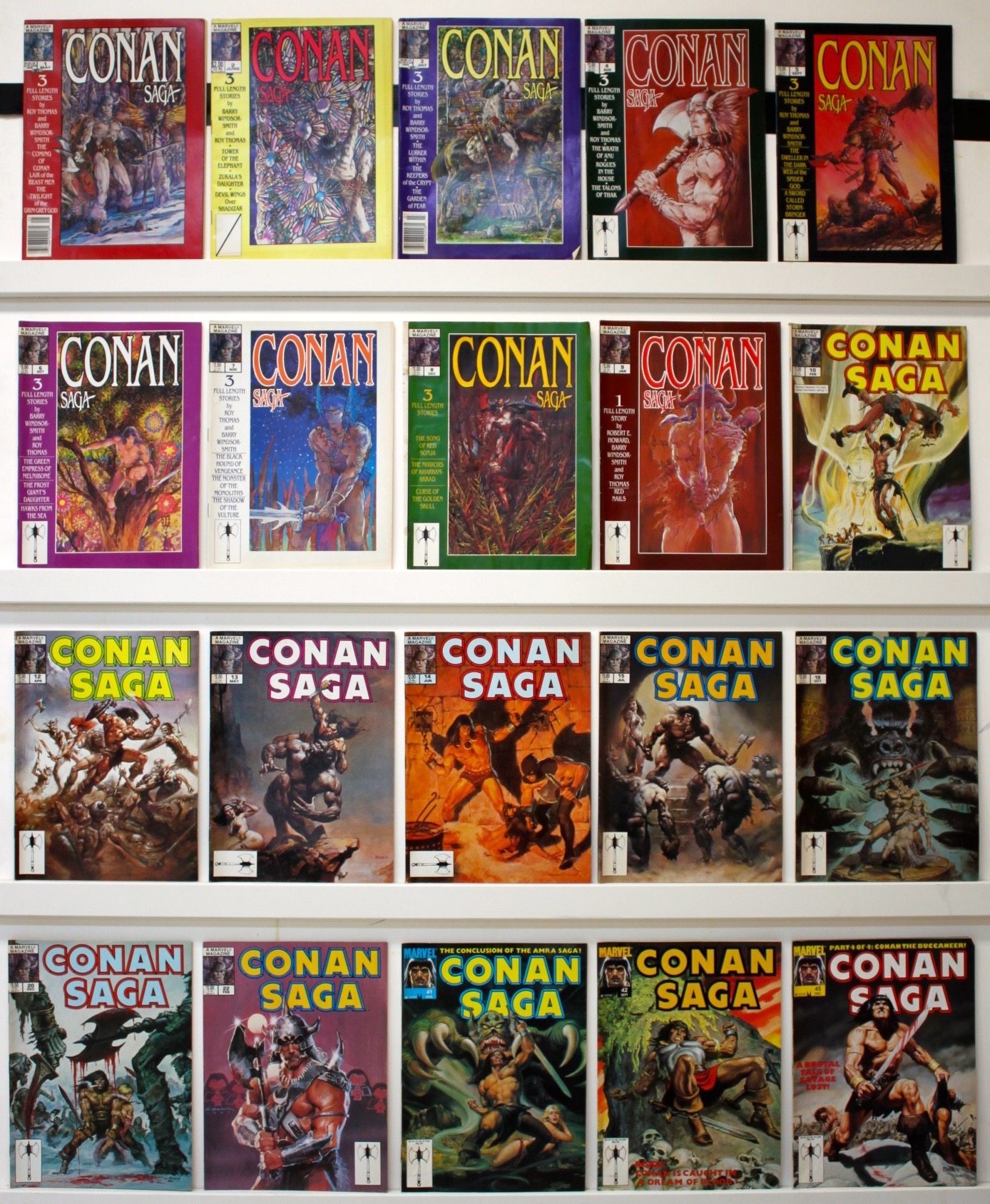 Conan Saga Magazines Lot of 40 books | Sold Details | Four Color Comics