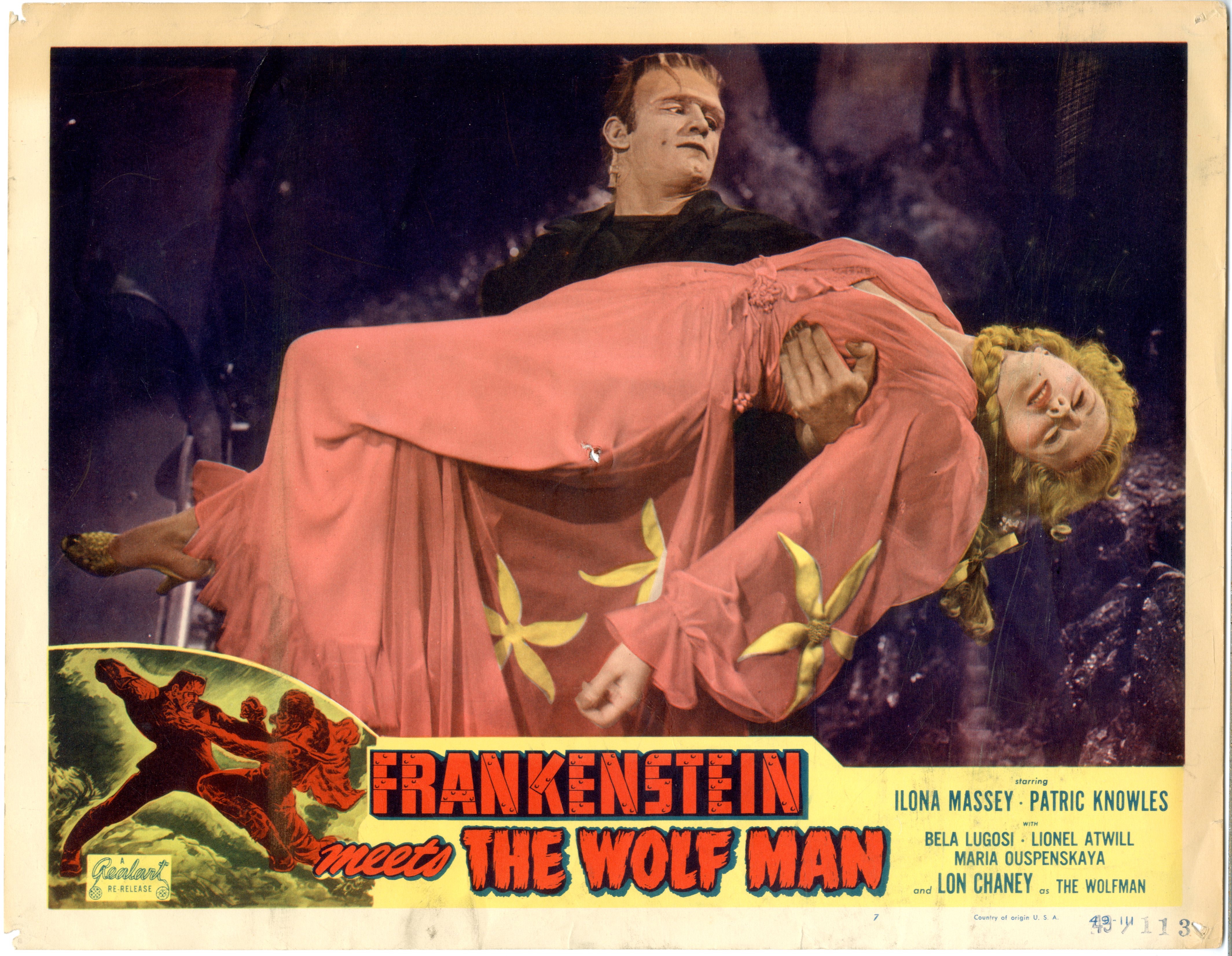 Frankenstein Meets the Wolf Man R1949 / Issue #7 | Posters Details ...